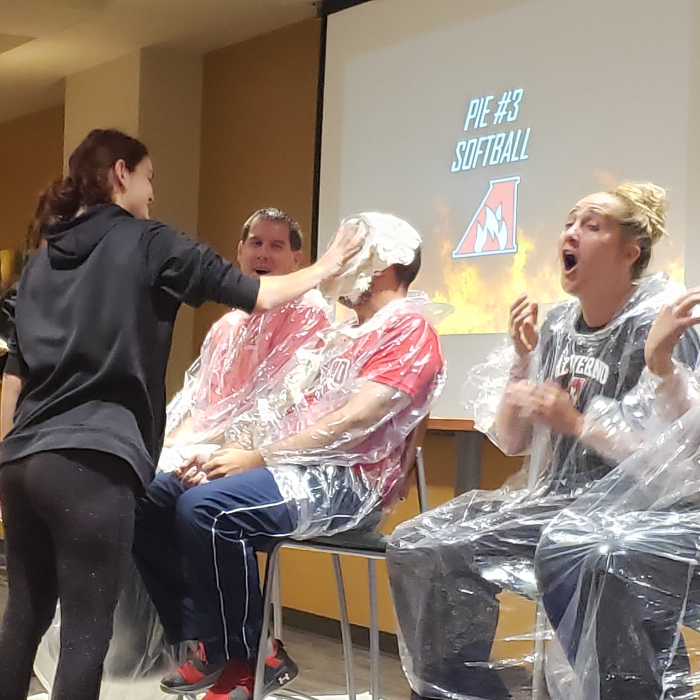 Coaches Take a Pie to the Face For a Good Cause